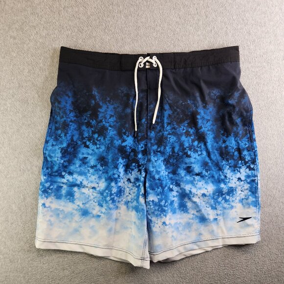 Speedo | Swim | Speedo Swim Trunks Mens Xxl Blue Ombre Ocean Waves Mesh ...